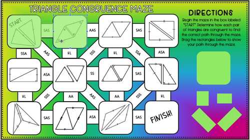 Triangle Congruence Digital Maze by Rise and Sine | TPT