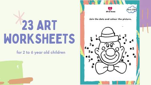 Art Worksheets, Coloring book for kids, Preschool Coloring Pages