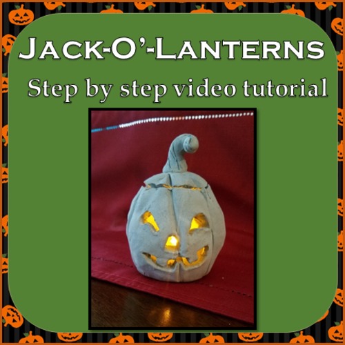 Ceramic Jack-O'-Lanterns for Tea Candles- Video tutorial for Clay modeling