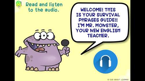 Survival Phrases | Speaking Cards | Every Day Communication | BOOM CARDS