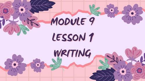 4th Grade HMH Into Writing Module 9 Lesson 1 Slides | TPT