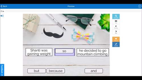Using Conjunctions in a Sentence Boom Cards™ by Mau SLP | TpT