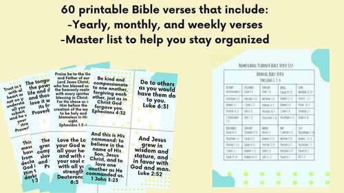 Bible Verse Memorization Curriculum for the WHOLE YEAR! | TPT