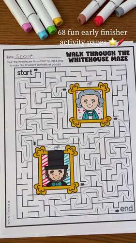 February Activity Packet Coloring Page Word Search Valentines Day Early ...