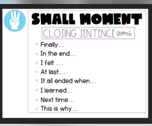 Personal Narrative Writing Printable and Digital Small Moments | TPT