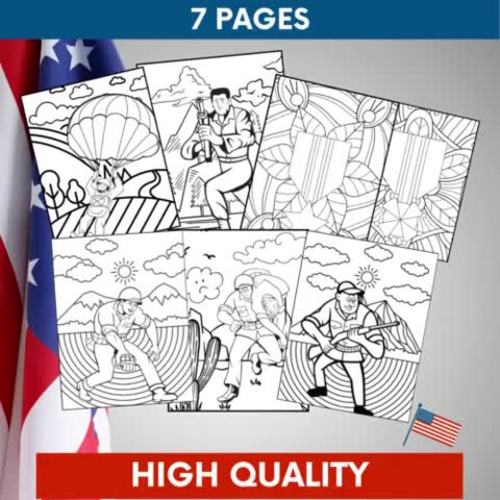 Patriotic Veterans Day Coloring Pages | Patriots & Memorial Day ...