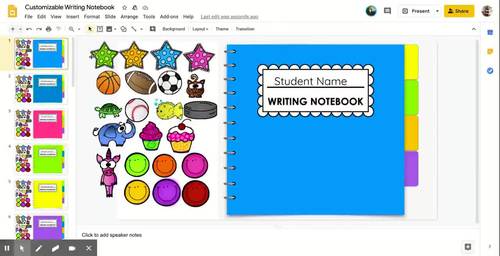 Digital Writing Notebook - Google Slides & Distance Learning | TpT