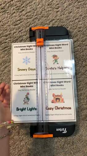 Christmas Sight Word Mini Books | Adapted Reading Set| Special Education