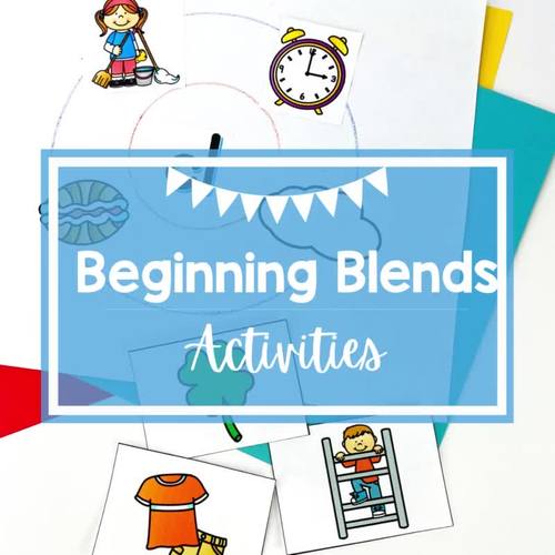 Beginning Blends Sorting Sorting Worksheets for Phonemic Awareness