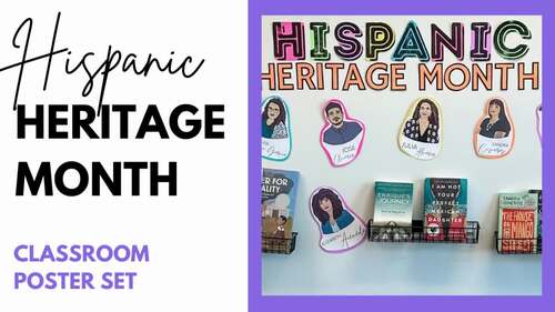 HISPANIC HERITAGE MONTH Latinx Poets & Authors: Decor and Library Display