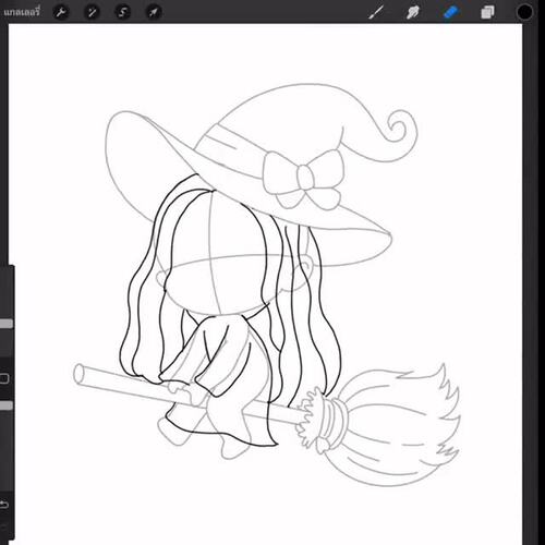 50 Procreate Halloween Stamps, Halloween Brushes Procreate, Chibi Base