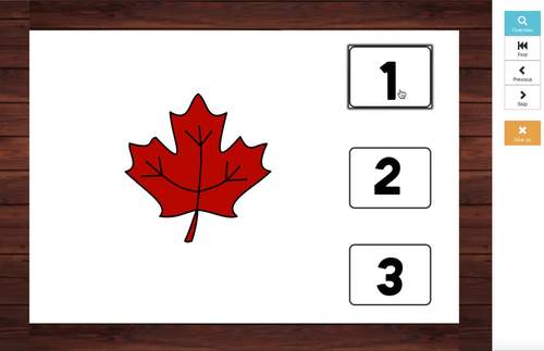 Counting Autumn Leaves 1 to 12 with Boom Cards™ | Digital by Just Julie ...