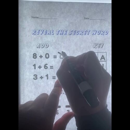 Solve & Reveal: 3-Letter Secret Word Worksheets by 8Motion Tutoring