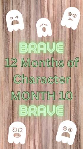 Bravery Character Building SEL Elementary Unit - Worksheets, Game, Crafting