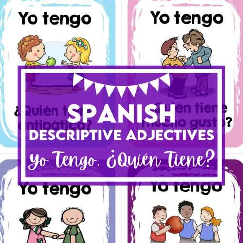 Spanish Descriptive Adjectives Vocabulary Game | Los Adjetivos Cómo Somos