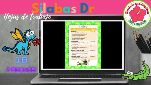 Sílabas trabadas con Dr by Sonrisas que Inspiran Dual Language | TPT