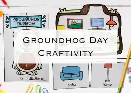 Groundhog Day Writing Activity | Phil the groundhog Craft by Ms Herraiz