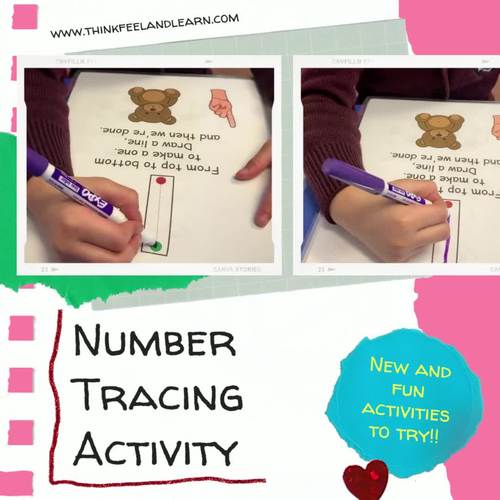 1,2,3 Think...Feel and Learn Trace and Write with Counting Fingers
