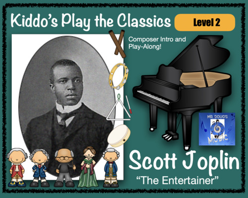 Scott Joplin Play Along- The Entertainer (Level 2) by Mr Doug's Music Shop