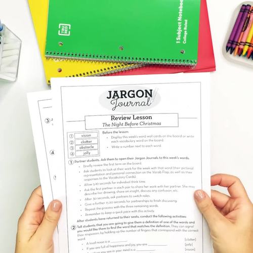 Christmas Activities • The Night Before Christmas Vocabulary | TPT