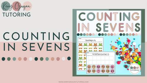 Counting 7s : Worksheets by Kerry Grogan Tutoring | TPT