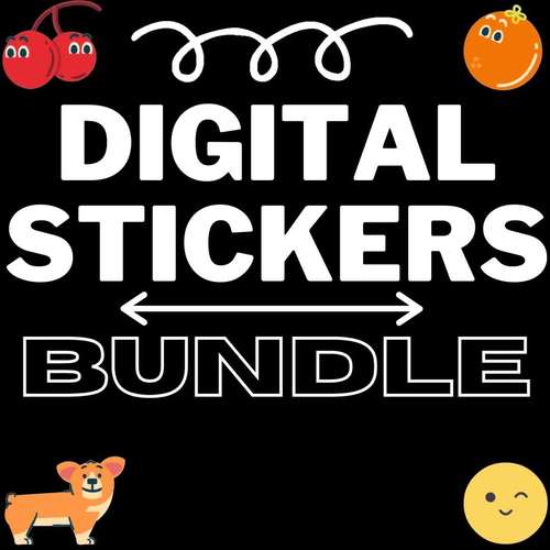 Digital Resource Sticker Bundle - Great For SeeSaw or Distance Learning