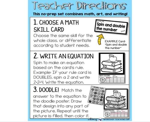 Math Doodles Seasonal BUNDLE Math + Art + Writing 1st Grade ...