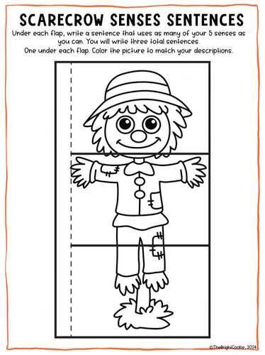 Fall Writing Prompts & Fall Craft Activities- Elementary ELA, Scarecrow ...