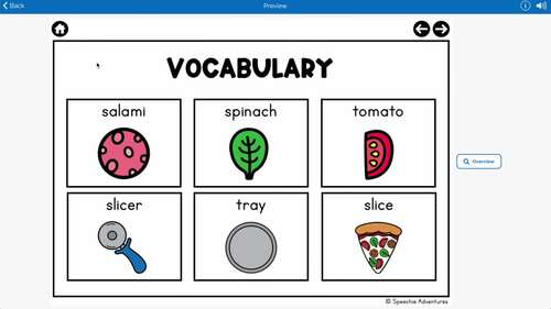 Build a Pizza Food Themed Activity for Speech Language Therapy | Boom Cards