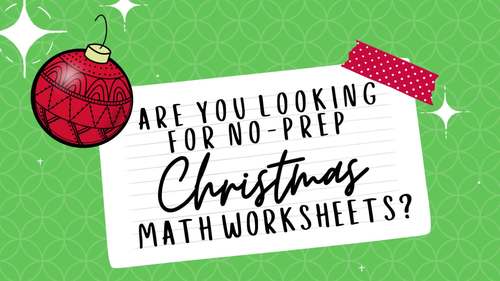 Christmas Math Bundle for Kindergarten by Ms Jenessas Desk | TPT