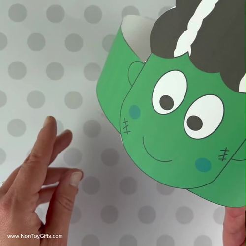 Halloween Bride of Frankenstein Paper Hat - Halloween Headband ...