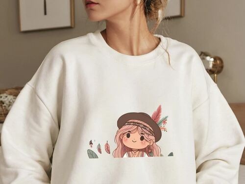 Students at Desk Clipart for Classroom Decor Student Clip Art Boho Style