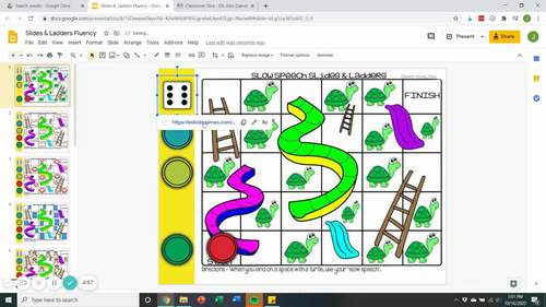 Speech Therapy | Google Slides™ | Fluency Slides and Ladders | TpT