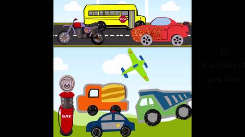 Transportation GIF Clip Art for commercial use by Jo Jo's Jungle