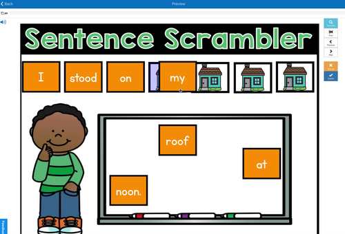 Decodable Sentence Scramblers DIGITAL Boom Cards: More Vowel Teams
