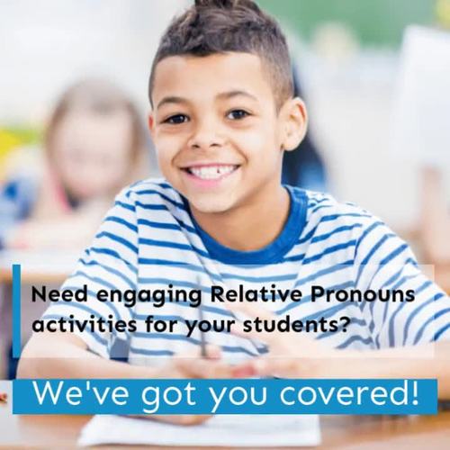 Relative Pronouns Activities - Print & Digital - Literacy Centers