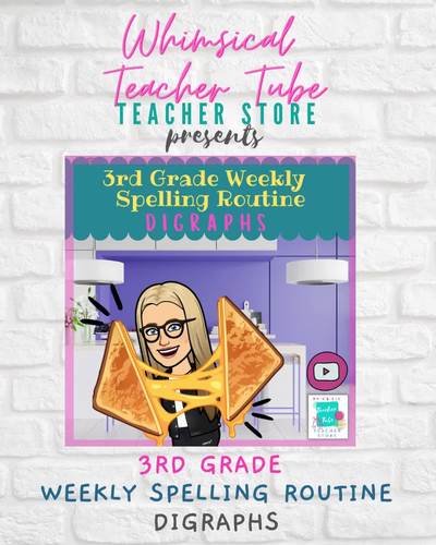 3rd Grade Weekly Spelling Routine-Digraphs | TPT