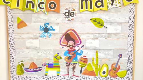 Cinco de Mayo Colorful Classroom & Door Decor, Bulletin Board and Photo ...