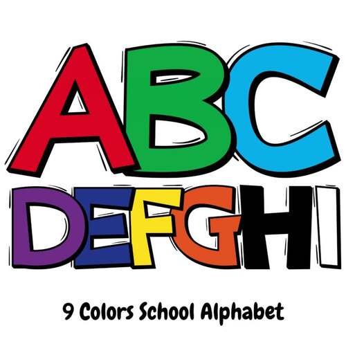 Kids Design Alphabet bulletin board letters bundle for teachers by ...