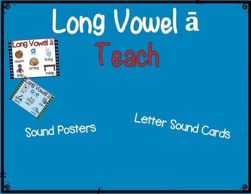 Long Vowel ā Teach Practice & Assess Posters Games Worksheets & Assessments