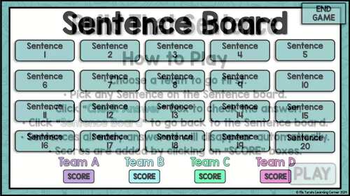 R-Controlled Vowels Game for PowerPoint™ | Sentence Building Set 3