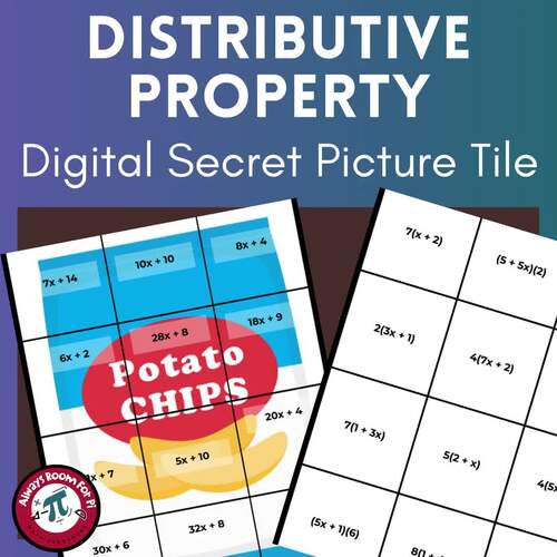Distributive Property Digital Secret Picture Puzzle Activity | TPT