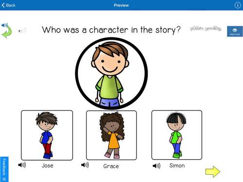 Pumpkin Town Story Grammar Review Boom Cards Deck by Seldom Speechless