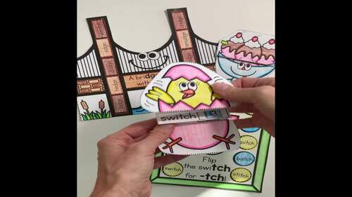 TCH & DGE Phonics Craft Bundle Ending Trigraph worksheets center activities