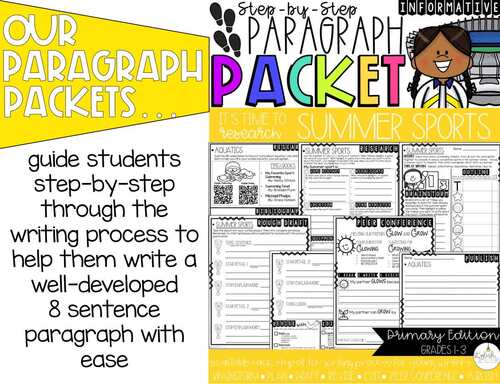 It’s Time to Research: Summer Sports Paragraph Packet | Informational ...