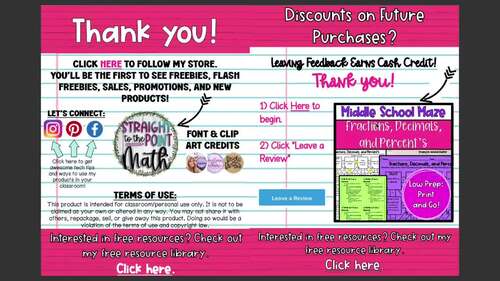 Fractions, Decimals, and Percents | Middle School | Maze Activity