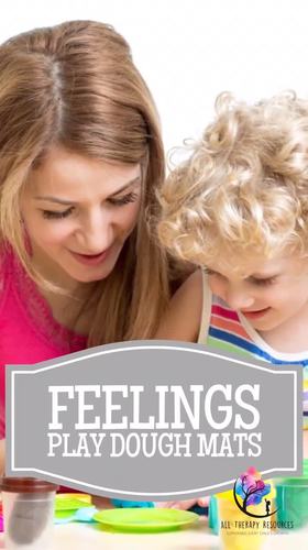 25 Feelings Preschool Play Dough Mats - Emotion Play Doh Activities