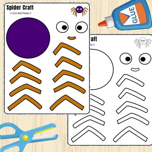 Spider Craft Template-Bulletin Board Spider Crafts Activities ...