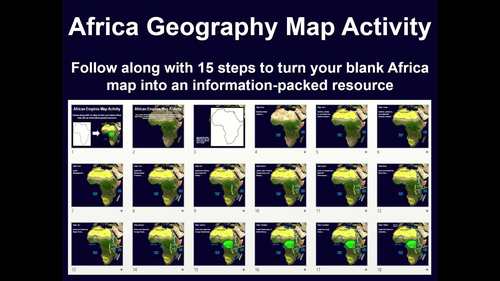 Africa Map Activity - fun, engaging, follow-along 34-slide PPT (w video ...