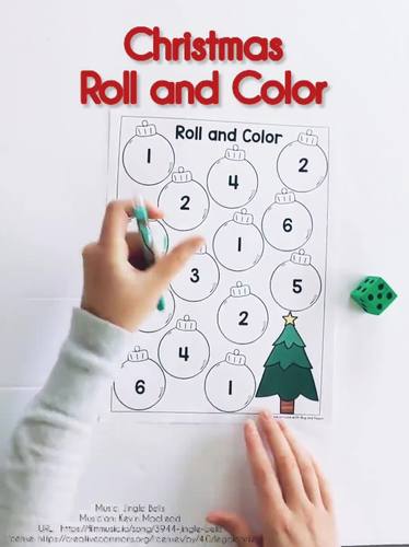 Roll and Count - Christmas Ornaments by Adventures with Bug and Peach